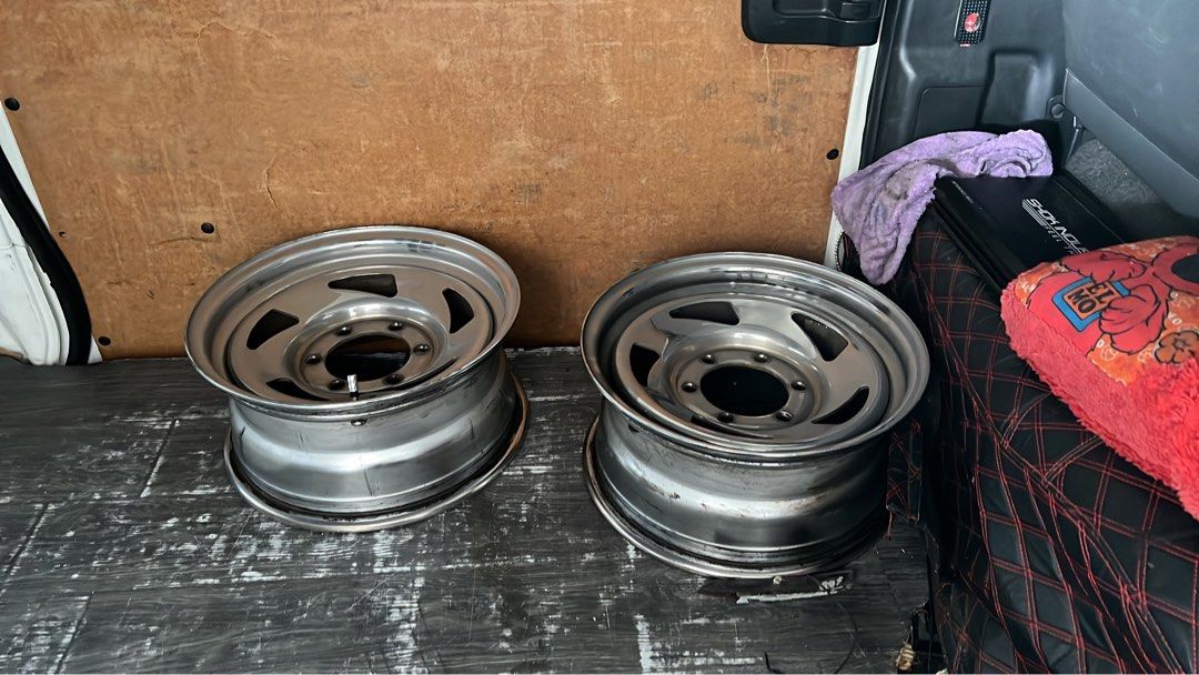15 inch steel rims, Car Accessories, Tyres & Rims on Carousell