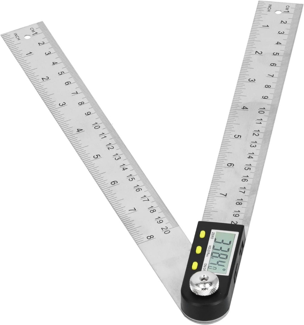 [1928A] 200Mm Stainless Steel Electronic Ruler Scale Angle Calipers ...
