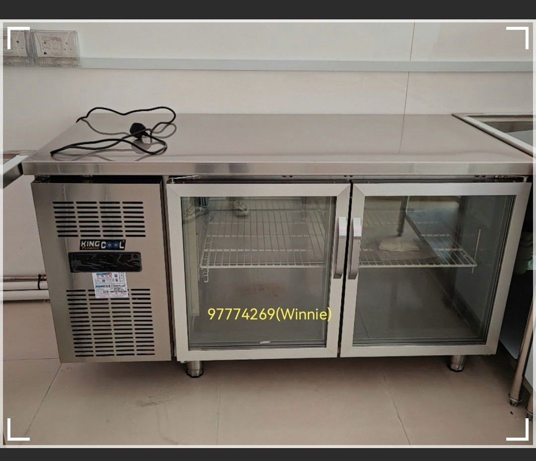 2 Glass Door Counter Chiller, TV & Home Appliances, Kitchen Appliances ...
