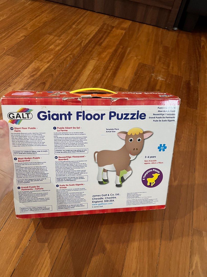 30pc Galt giant floor puzzle, Hobbies & Toys, Toys & Games on Carousell