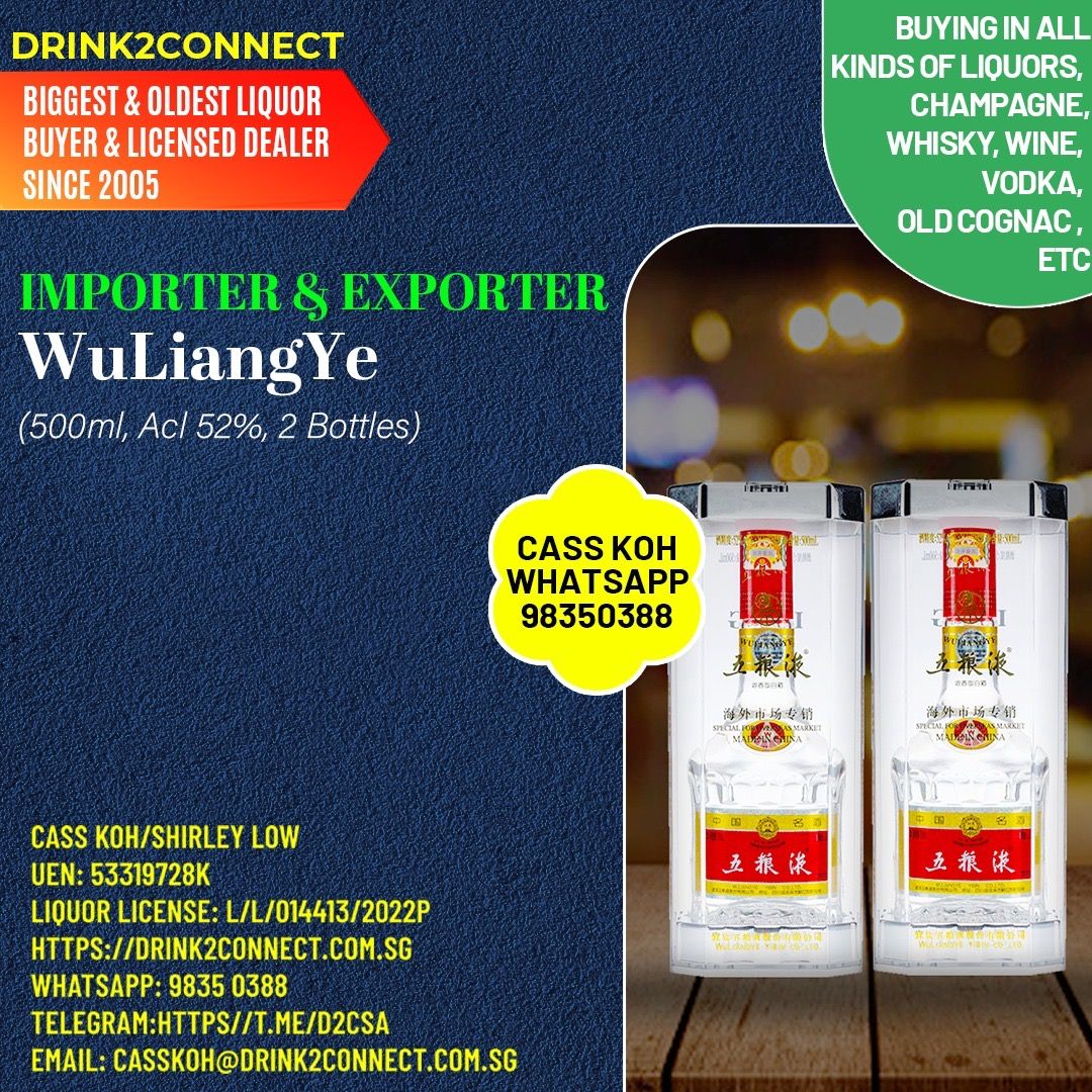 500ml Wuliangye Acl: 52%, Liquor Sale, Food & Drinks, Alcoholic Beverages on Carousell
