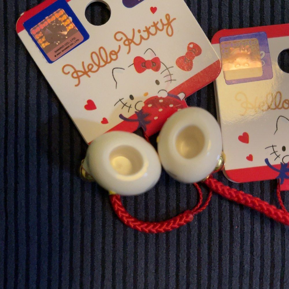️ 2x Sanrio Japan Hello Kitty Bell Charm with tinkle sound, Hobbies ...