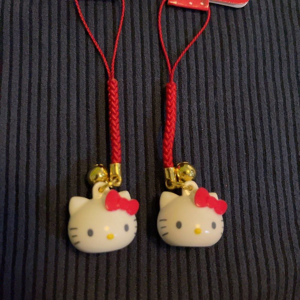 ️ 2x Sanrio Japan Hello Kitty Bell Charm with tinkle sound, Hobbies ...