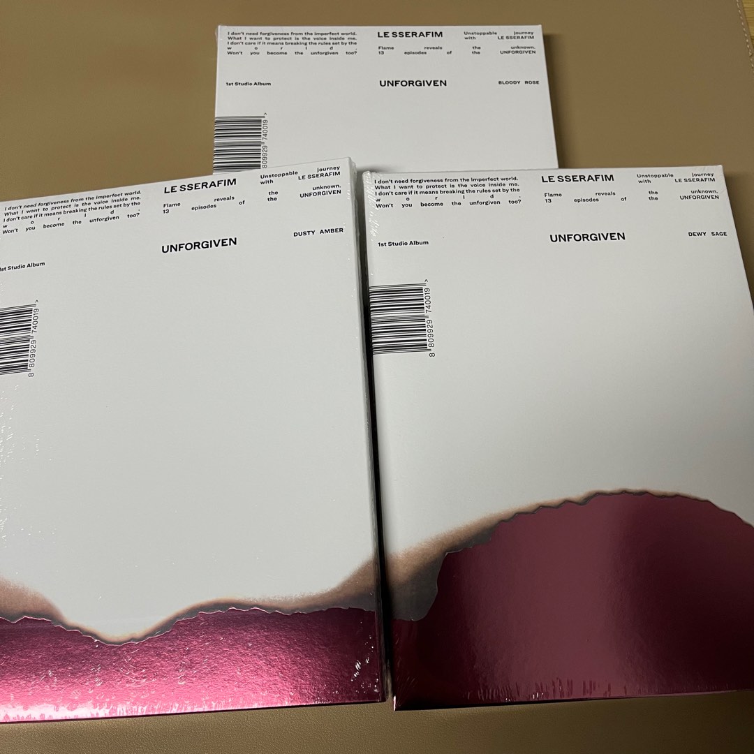 全新 Lesserafim Le Sserafim Unforgiven Album 專輯, 興趣及遊戲, 收藏品及紀念品, 韓流 ...