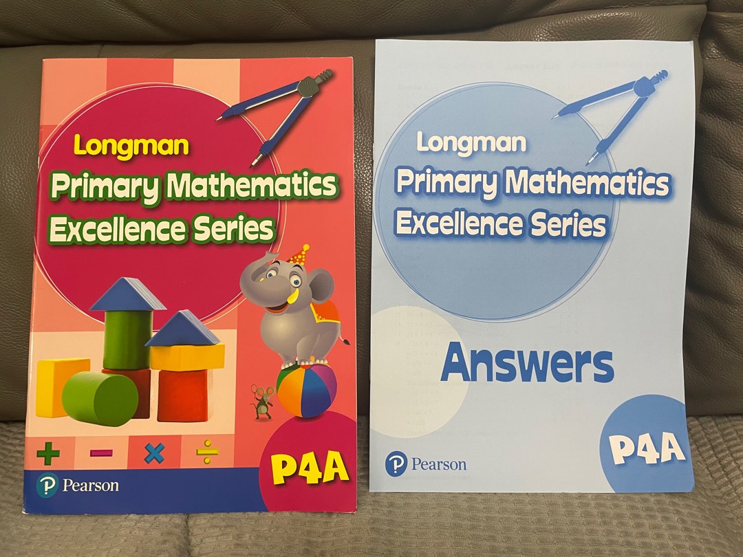 小四數學 Longman Primary Mathematics Excellence Series P4A, 興趣及遊戲, 書本 & 文具 ...
