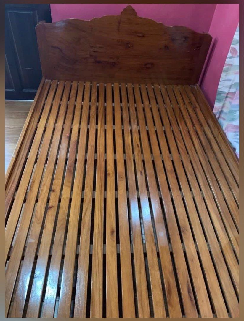 💯 narra bed frame, Furniture & Home Living, Furniture, Bed Frames ...