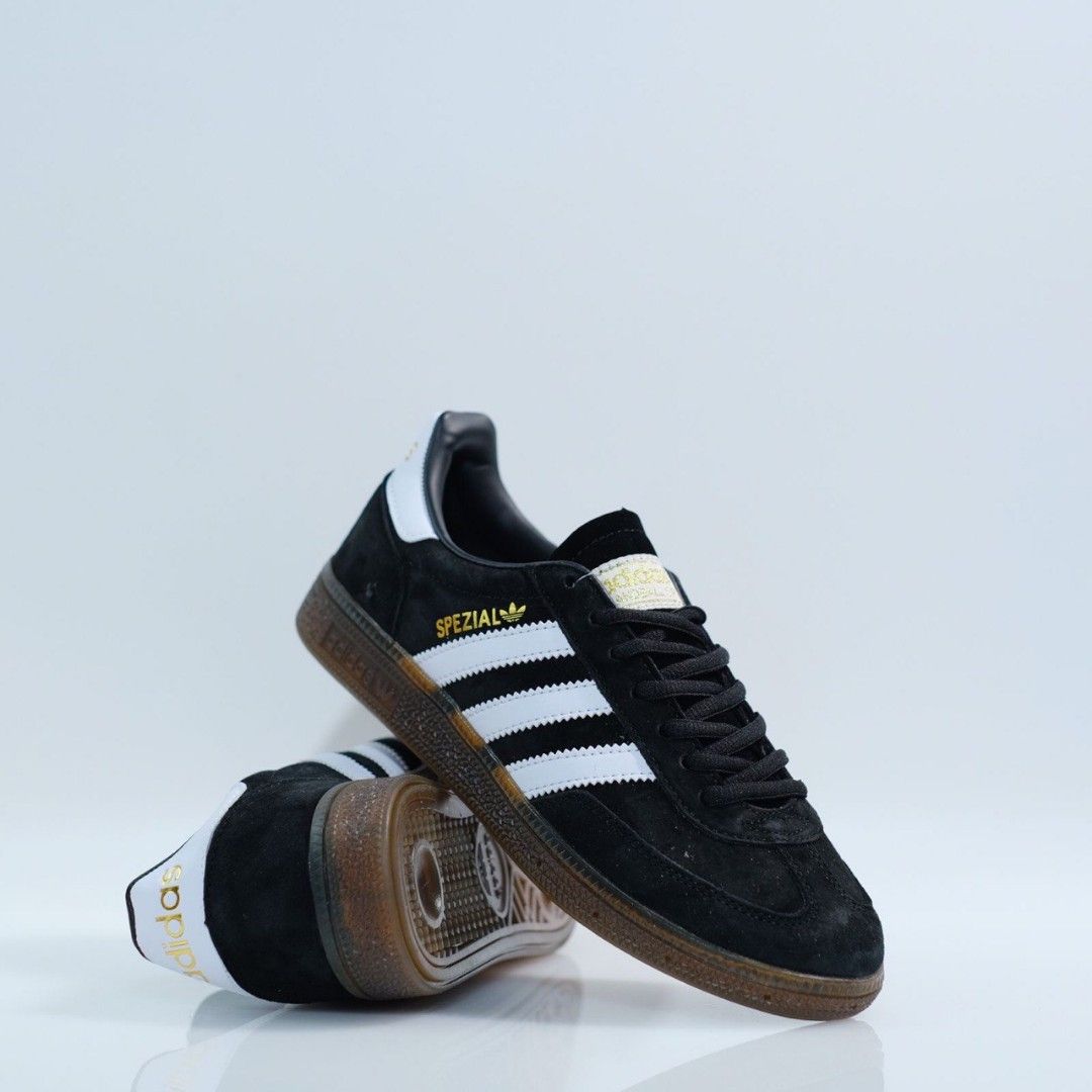 Adidas handball spezial black white, Fesyen Pria, Sepatu , Sneakers di ...