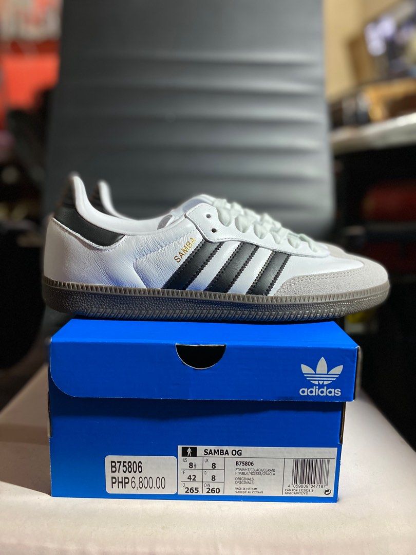 Adidas Samba OG White, Men's Fashion, Footwear, Sneakers on Carousell