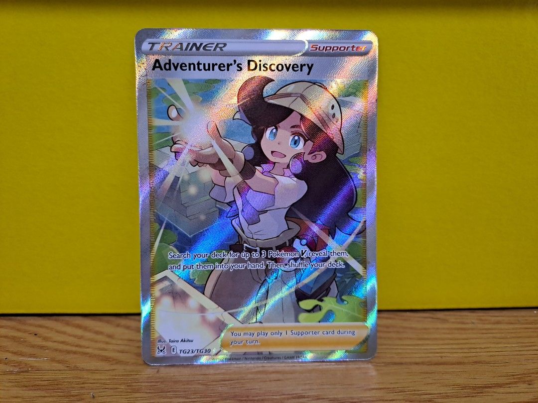 Adventurer's Discovery FA Full Art Pokemon Card, Hobbies & Toys, Toys ...