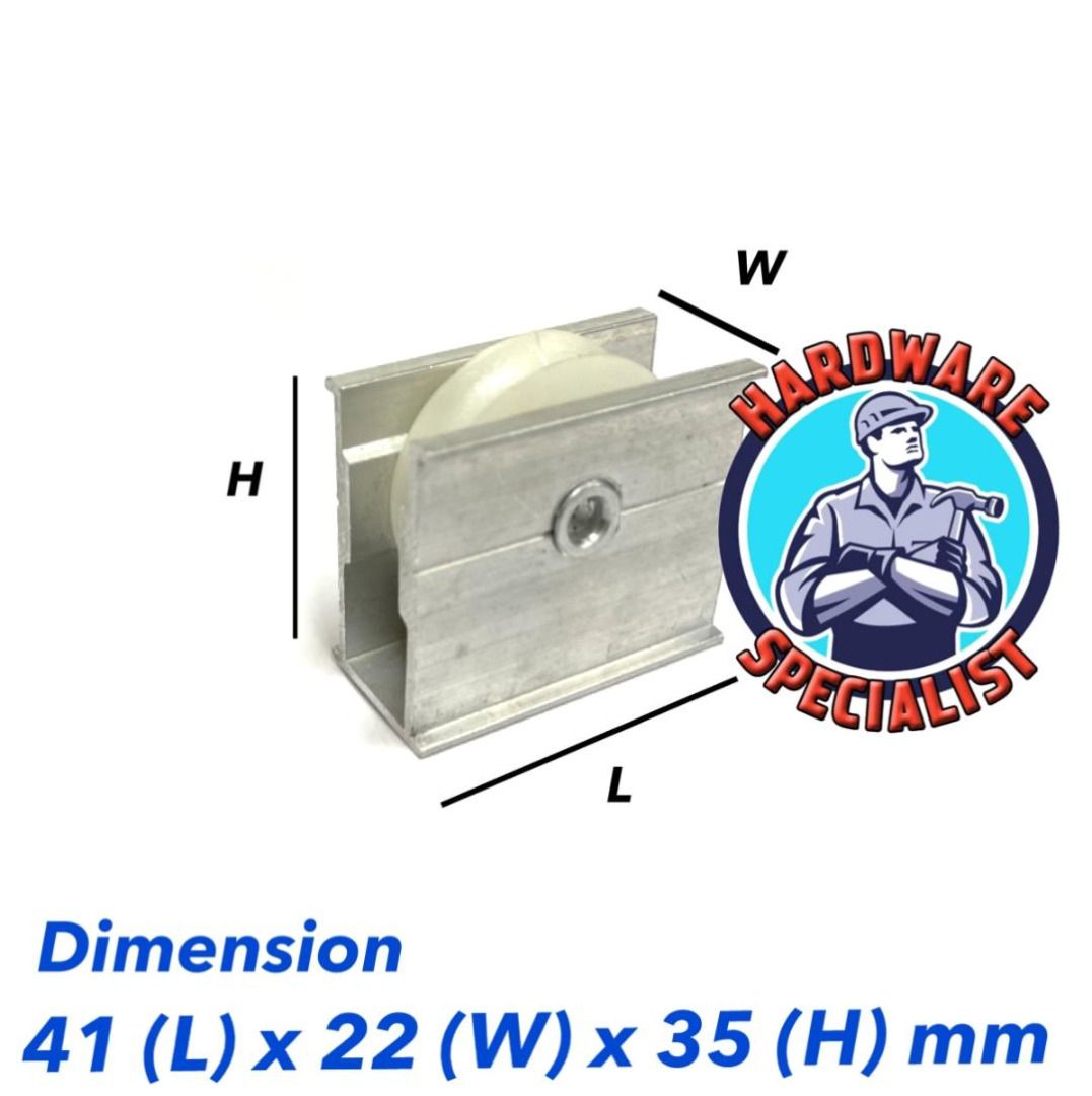 Aluminium Sliding Door Nylon Roller Guide / Sliding Window Roller Guide ...
