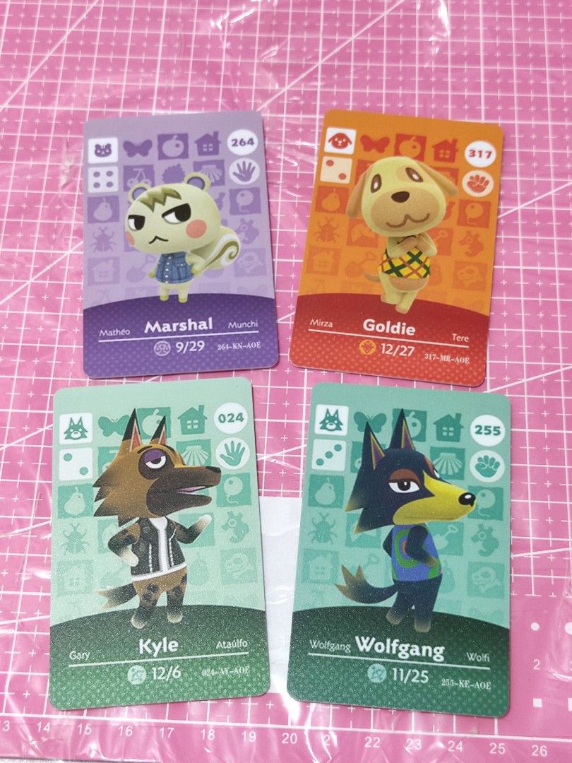 Animal Crossing New Horizons Amiibo Cards for Nintendo Switch (Goldie ...