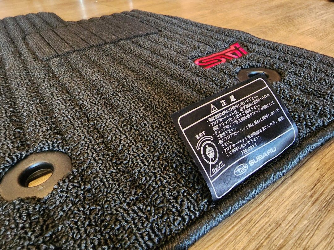 Authentic STi Premium Floor Mat, Car Mat Set (Japan) Subaru Levorg, Wrx ...