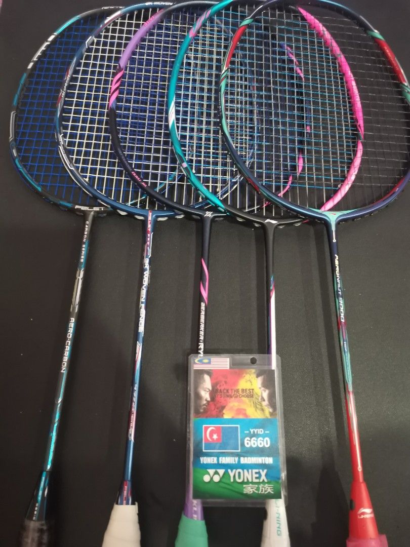 Badminton racket Yonex lining Victor, Sports Equipment, Sports & Games ...