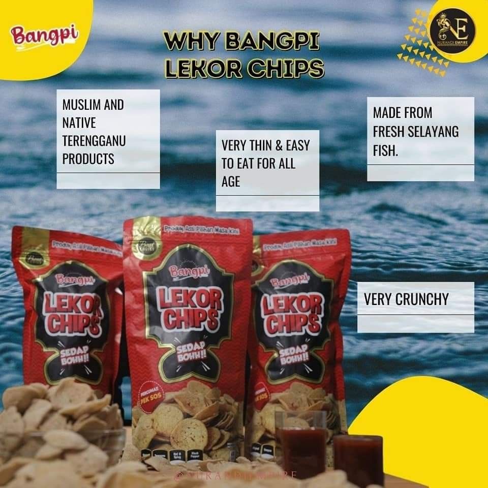 Bangpi Lekor Chips Original& Spicy Cheese, Food & Drinks, Packaged & Instant Food on Carousell