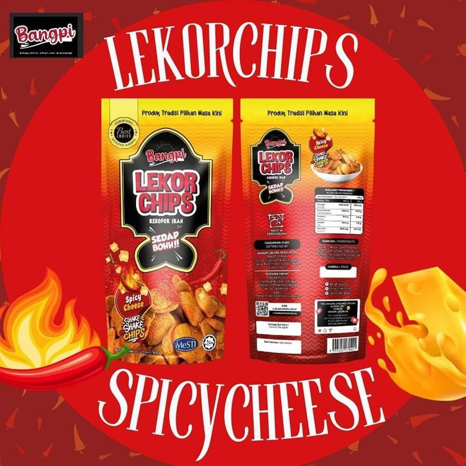Bangpi Lekor Chips Original& Spicy Cheese, Food & Drinks, Packaged ...