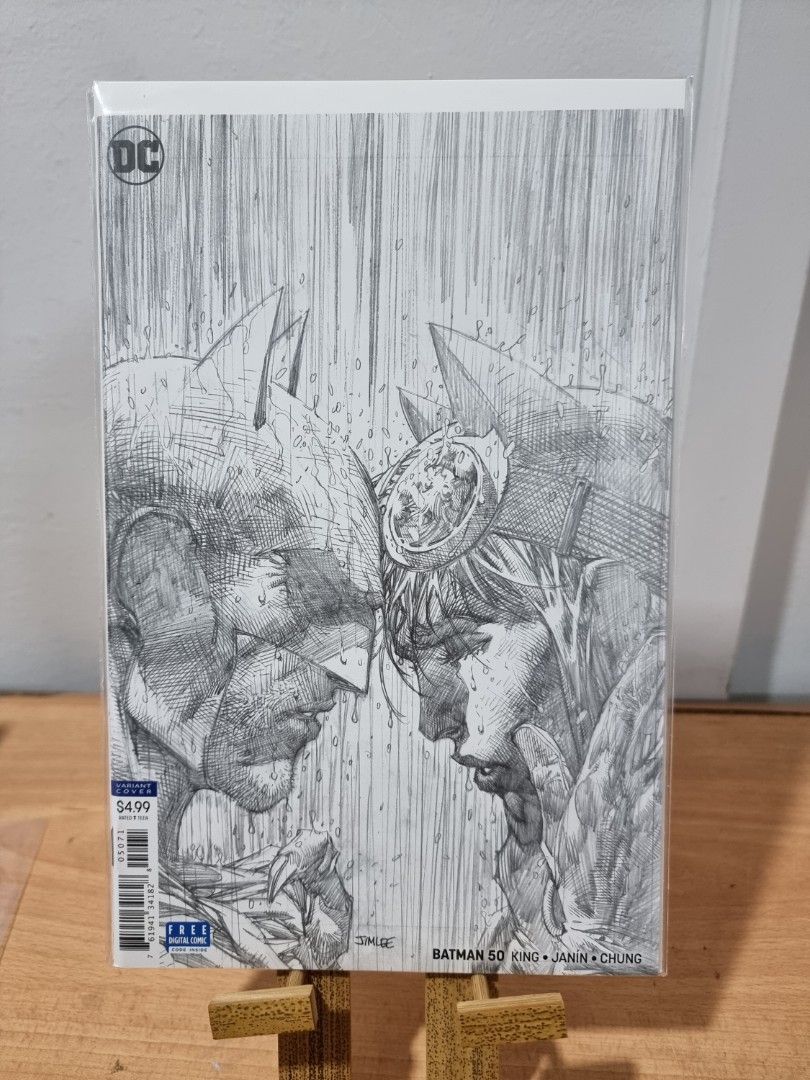Batman #50 (Jim Lee Sketch Variant) (Limited Edition), Hobbies & Toys ...