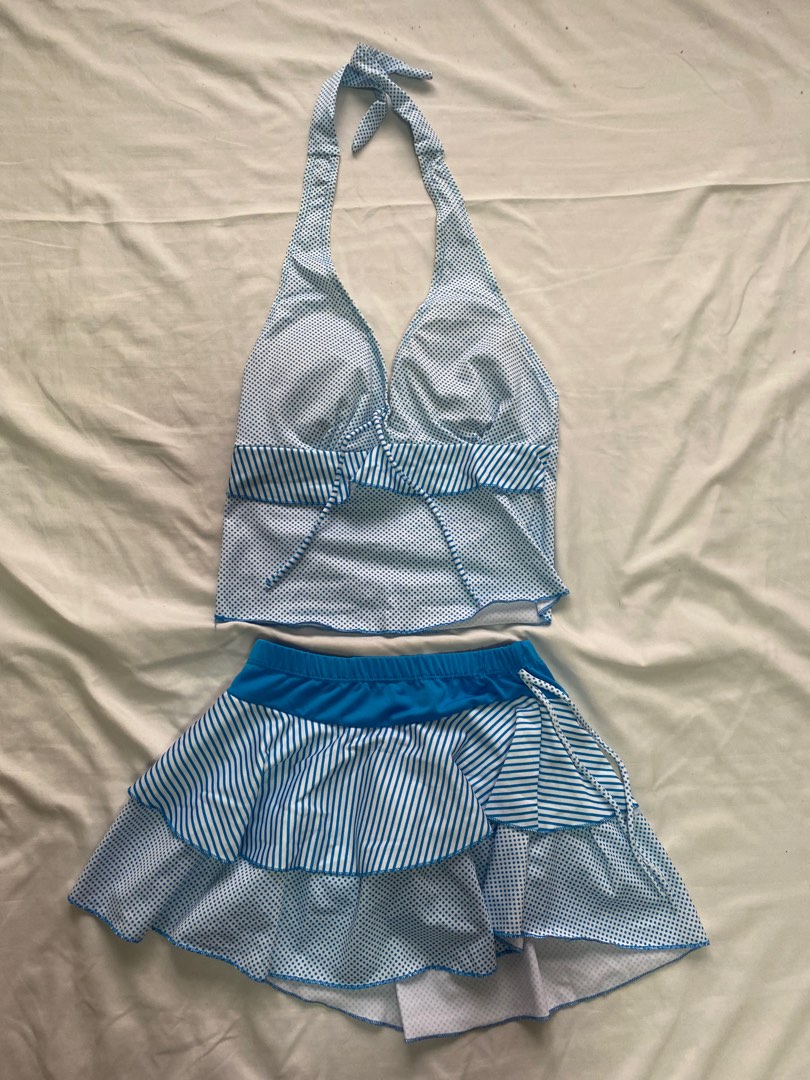 blue 2 piece swimsuit, Women's Fashion, Swimwear, Bikinis & Swimsuits ...