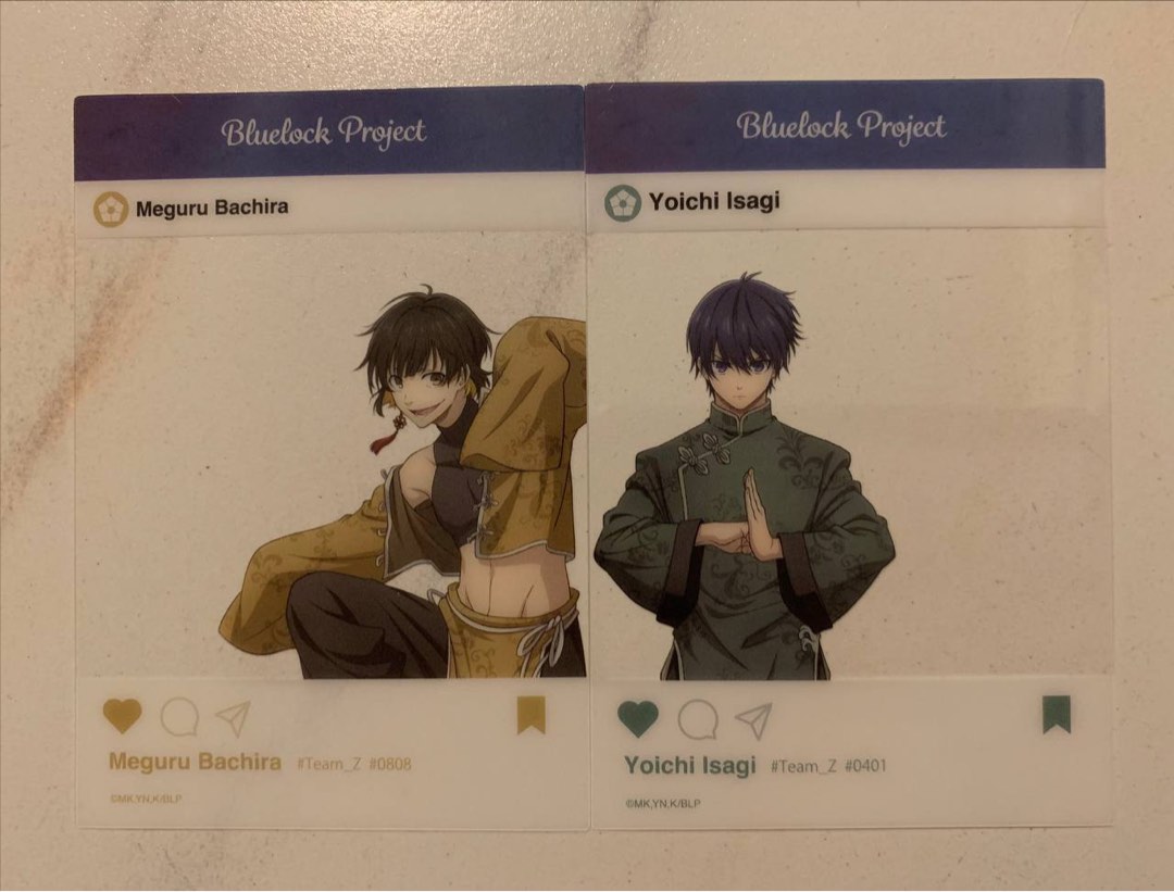 Blue Lock Animega SNS Card, Hobbies & Toys, Memorabilia & Collectibles ...