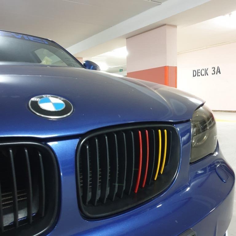BMW 5 Series F01/F02/F03/F04 GRILLE STRIPES - Authentic Yellow 3M ...
