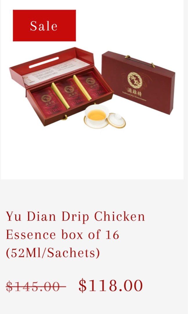 BN box of Yu Dian drip chicken essence, Babies & Kids, Maternity Care ...