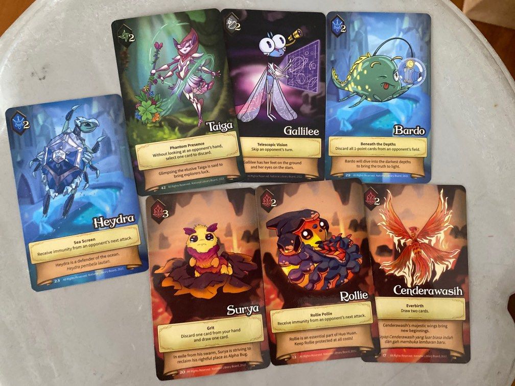 Book bug cards to give away, Hobbies & Toys, Toys & Games on Carousell