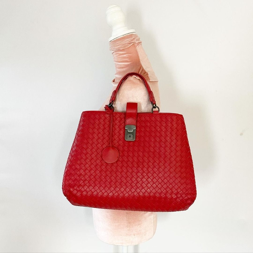 Bottega Veneta Roma Red, Luxury, Bags & Wallets on Carousell