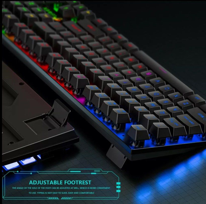 (BUNDLE) Real RGB Mechanical Keyboard Changeable Switch Gaming Keyboard ...