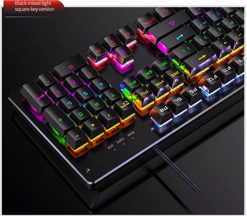 (BUNDLE) Real RGB Mechanical Keyboard Changeable Switch Gaming Keyboard ...