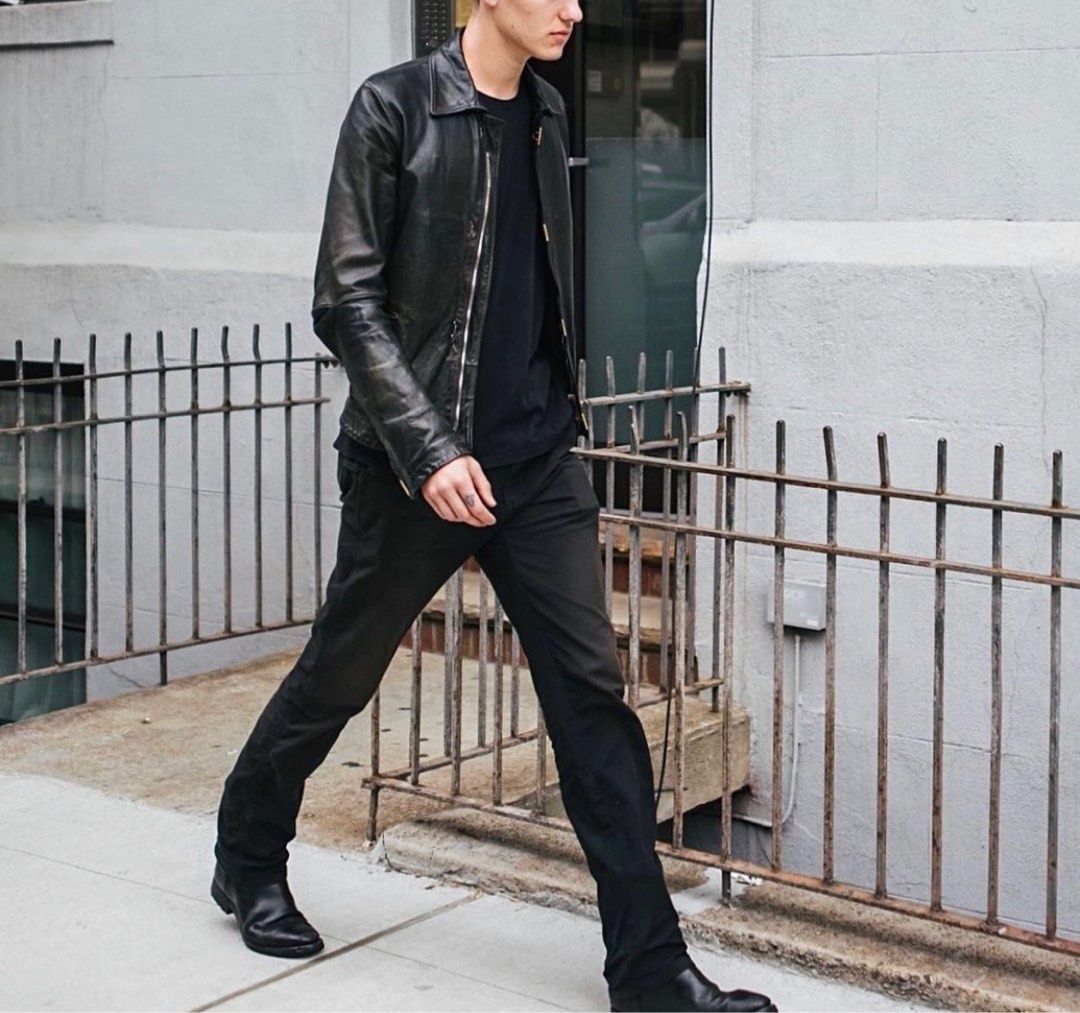 Carol Christian Poell CCP HOIL Scarstitch Leather Jacket, Men's Fashion ...