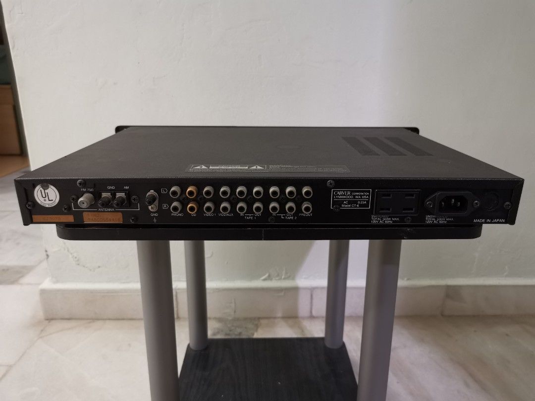 Carver CT-6 Stereo Sonic Holographic Pre-Amplifier with FM tuner, Audio ...