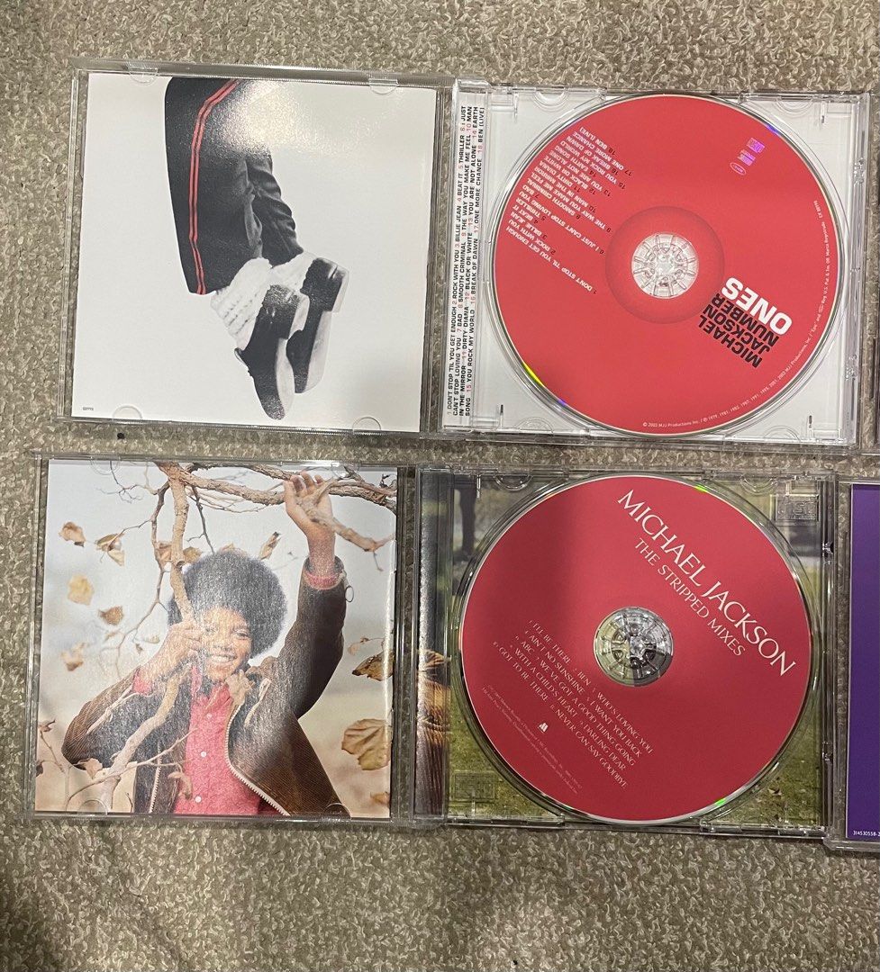 CD: pop, dance - Michael Jackson (1)Number Ones, (2) The Stripped Mix ...