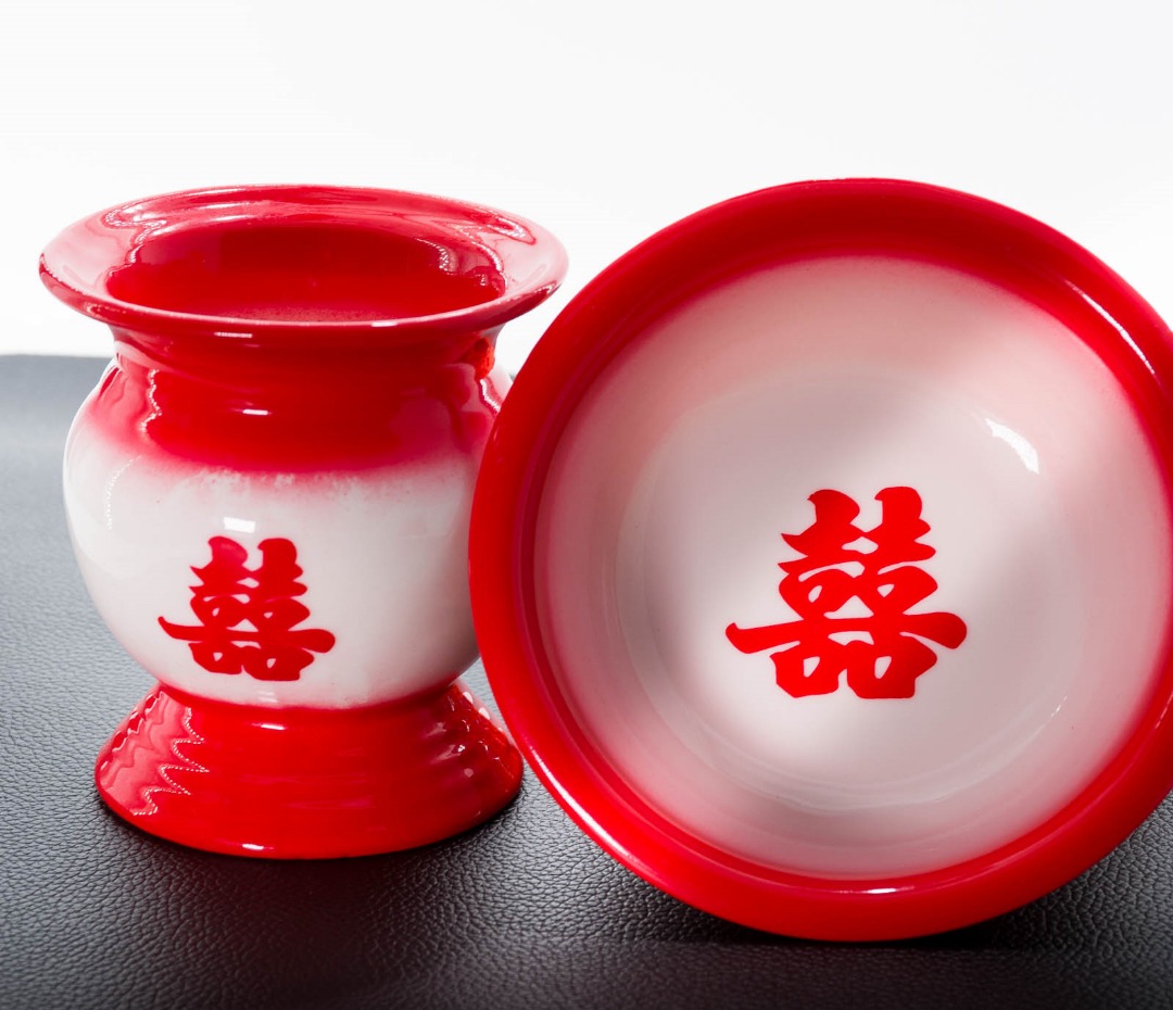 Chinese Traditional Wedding Bride Dowry Miniature Ceramic Descendant ...