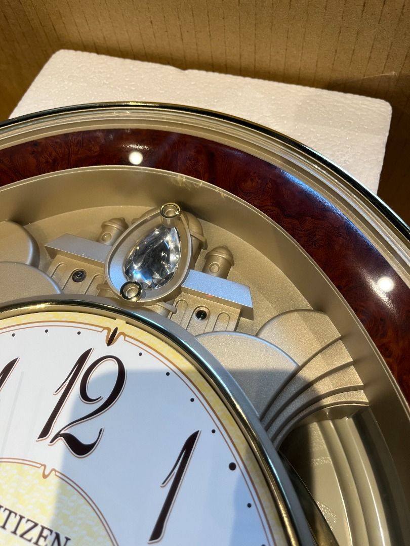 Citizen Rhythm musical wall clock with Swarovski crystals, Furniture ...