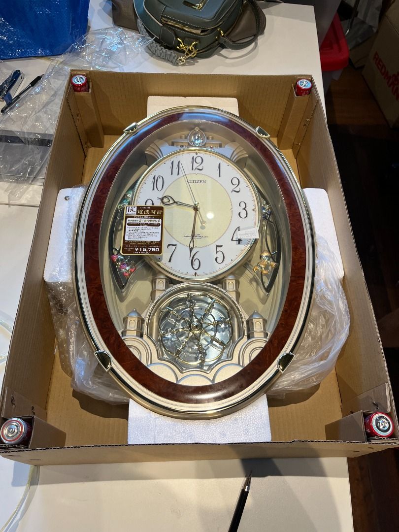 Citizen Rhythm musical wall clock with Swarovski crystals, Furniture ...