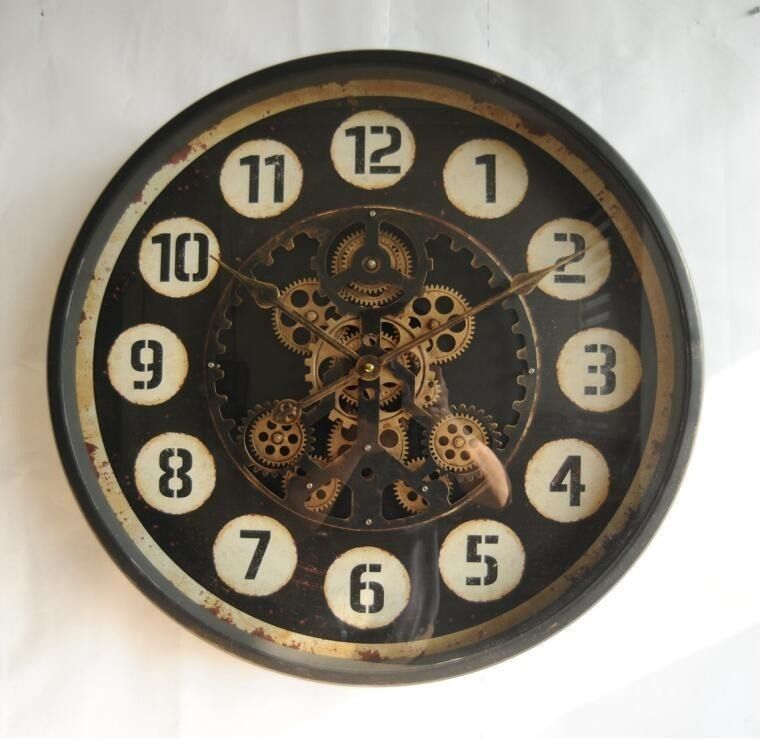 CL Wall Clock w Moving Gear brand new, Furniture & Home Living, Home ...
