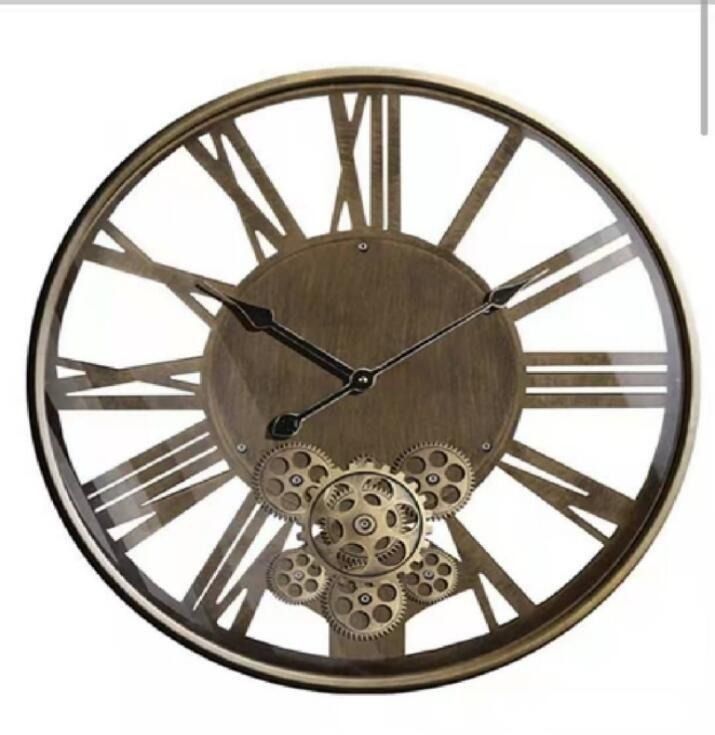 CL Wall Clock w Moving Gear brand new, Furniture & Home Living, Home ...