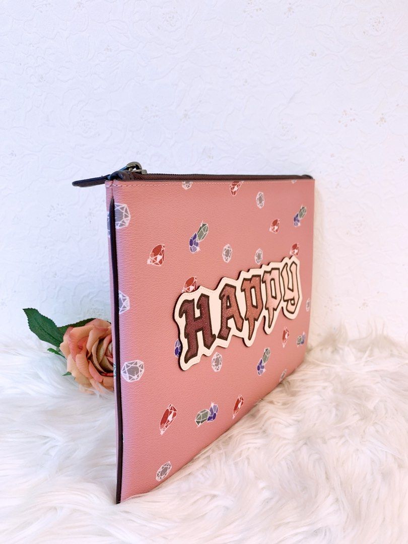 Coach F72913 Disney X Snow White Happy Large Pouch, Luxury, Bags ...