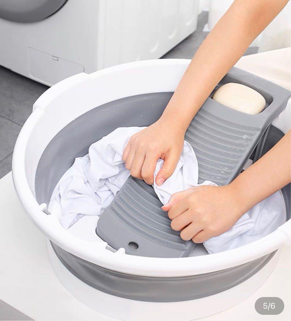 Collapsible washing basin, Furniture & Home Living, Cleaning & Homecare ...