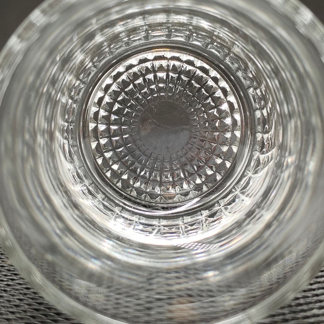 Concave Bottom On The Rocks Crystal Whisky Shot Glass on Carousell