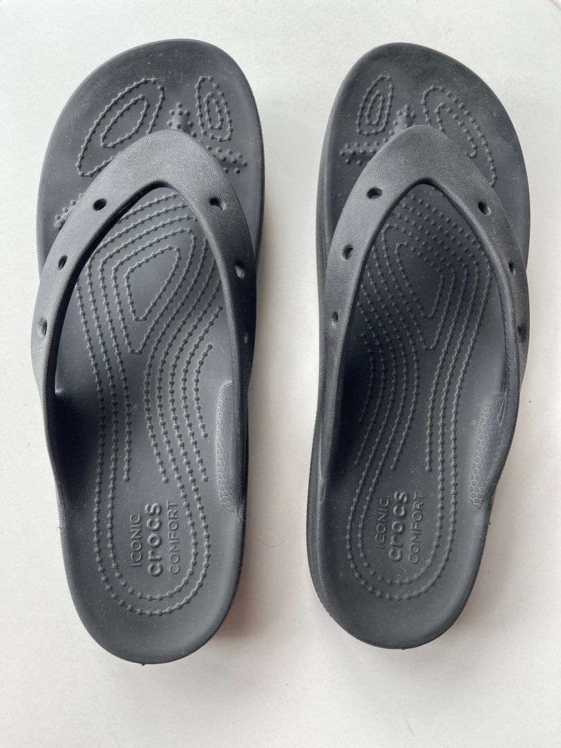 Crocs Black Platform Slides, Women's Fashion, Footwear, Flipflops and Slides on Carousell