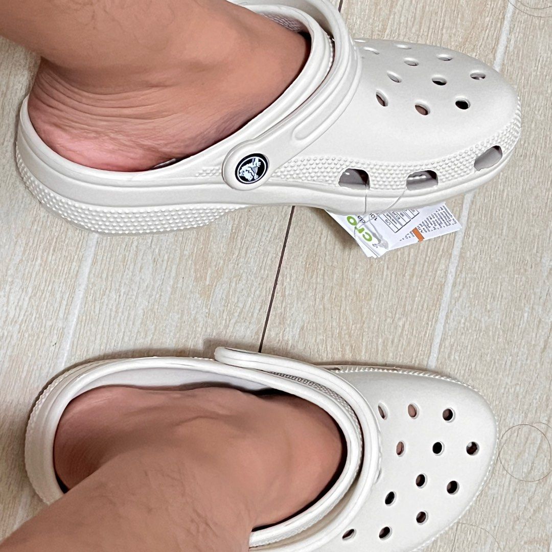 Crocs w6- stucco, Women's Fashion, Footwear, Slippers and slides on Carousell
