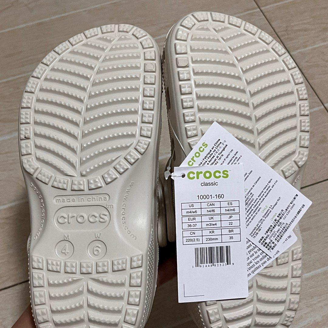 Crocs w6- stucco, Women's Fashion, Footwear, Slippers and slides on Carousell