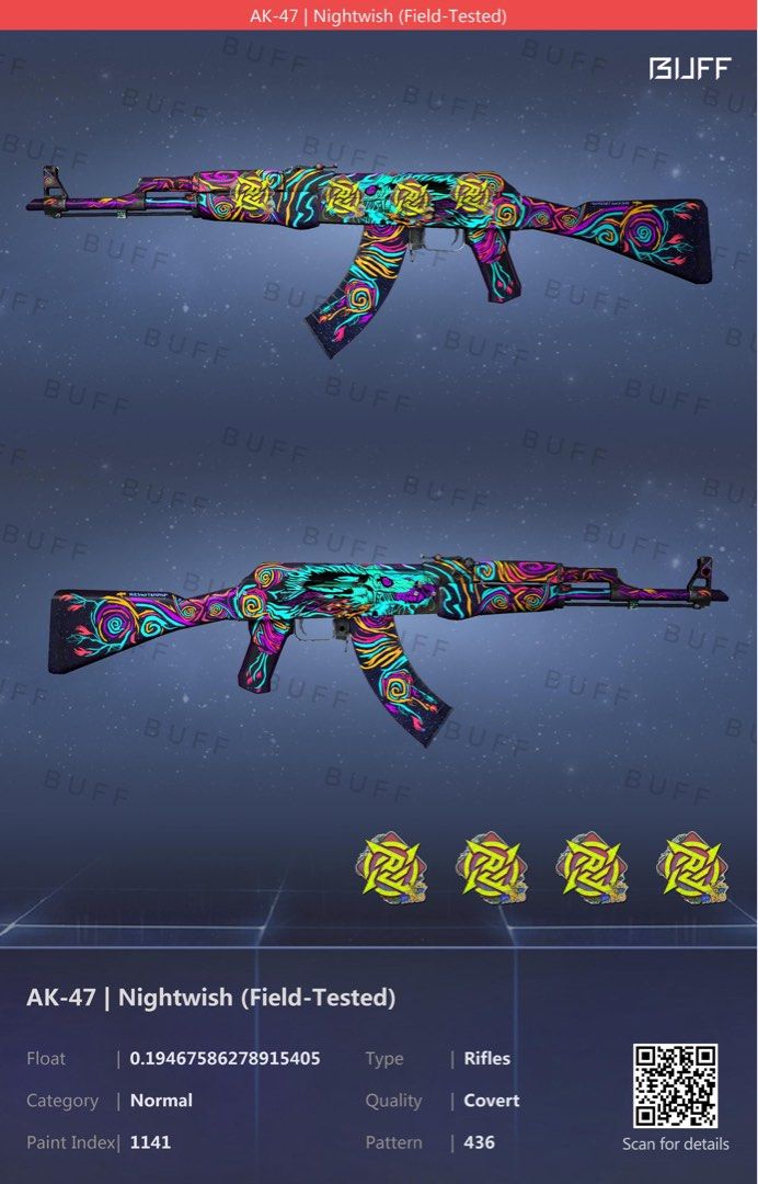 CSGO AK-47 Nightwish FT (0.19), Video Gaming, Gaming Accessories, In ...