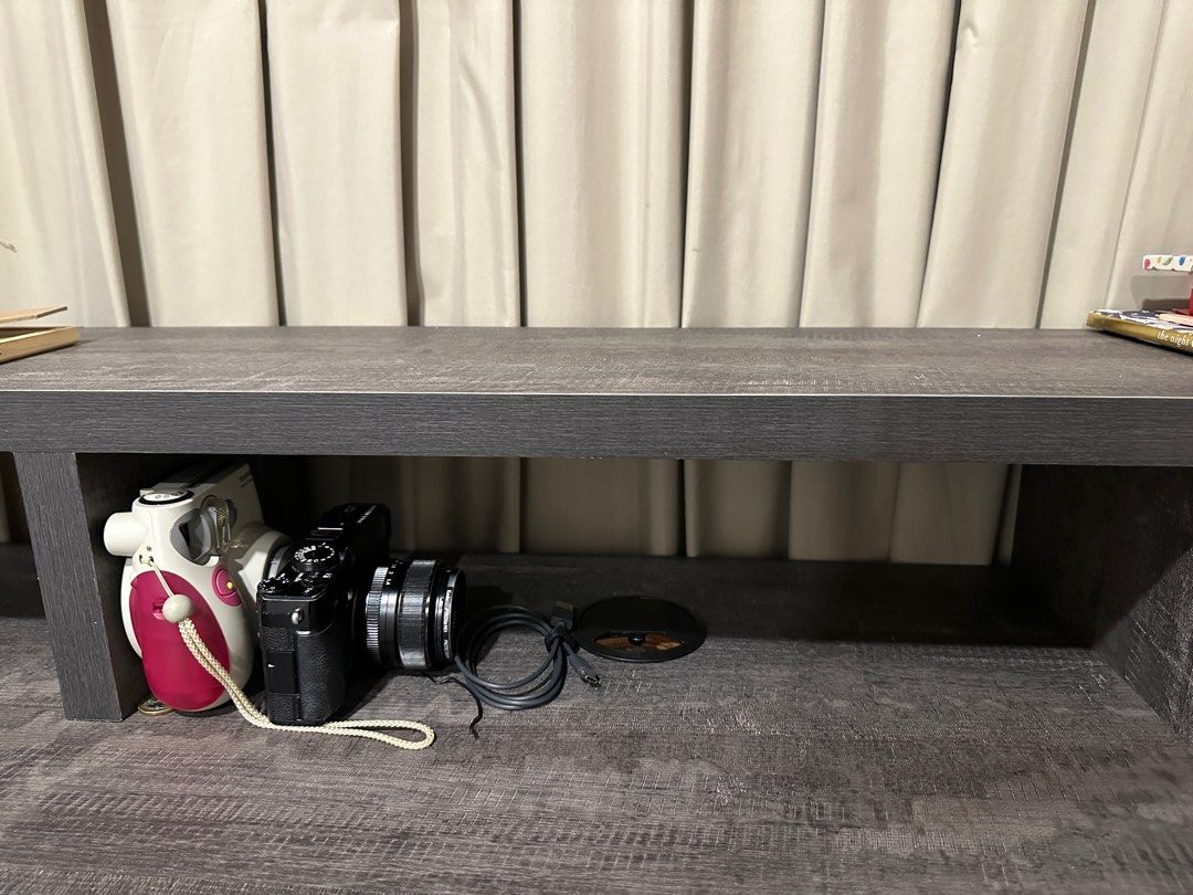 Custom-Made Study Table with cable organizer shelf, Furniture & Home ...