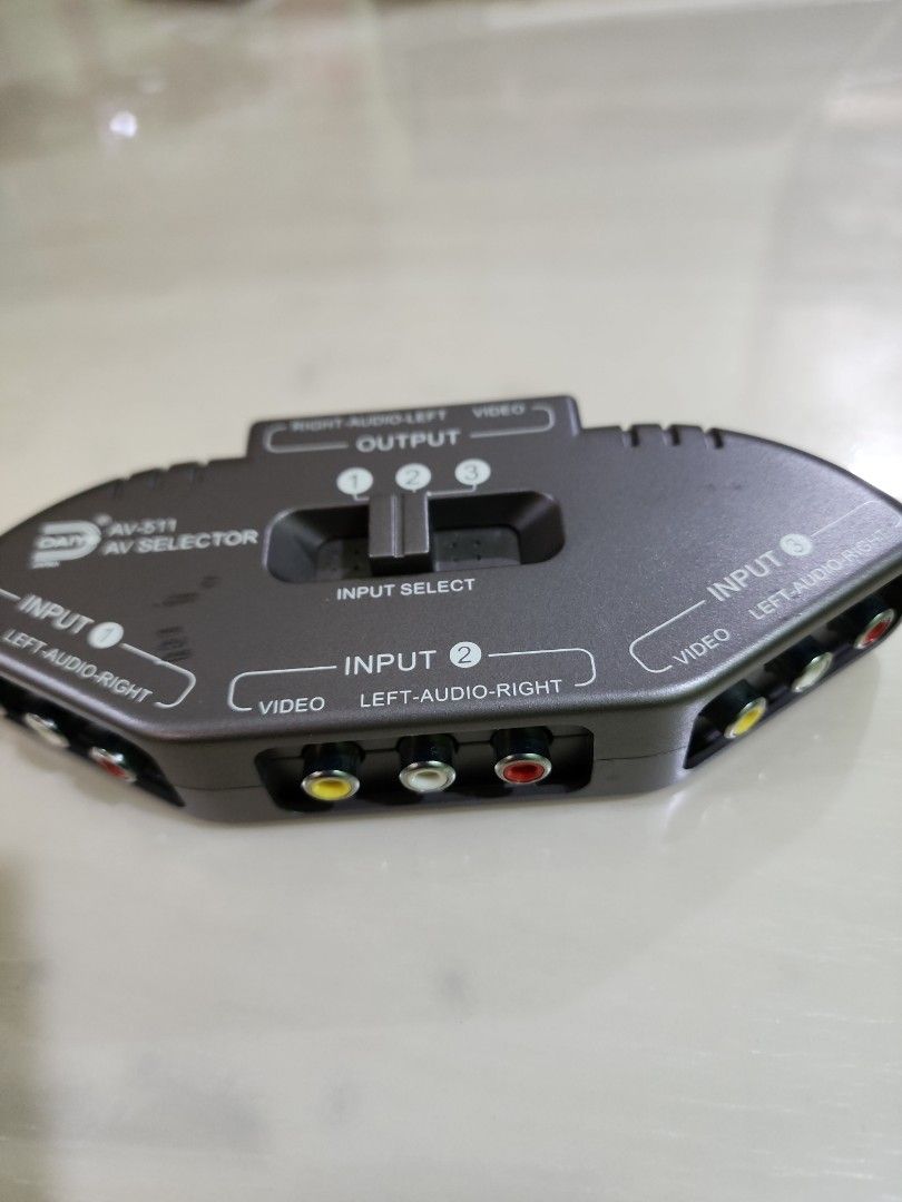 DAIYO Audio Video AV Selector (AV-511), TV & Home Appliances ...