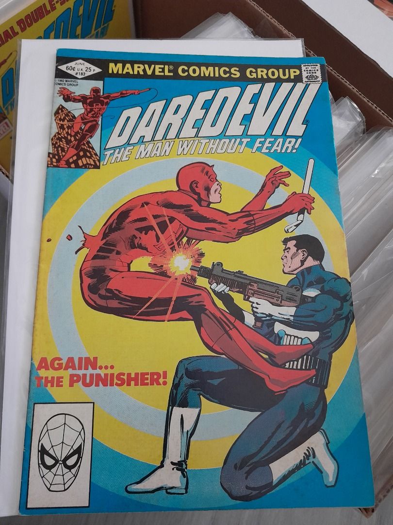 Daredevil #183 First Fight With Punisher Frank Miller Marvel Comics ...