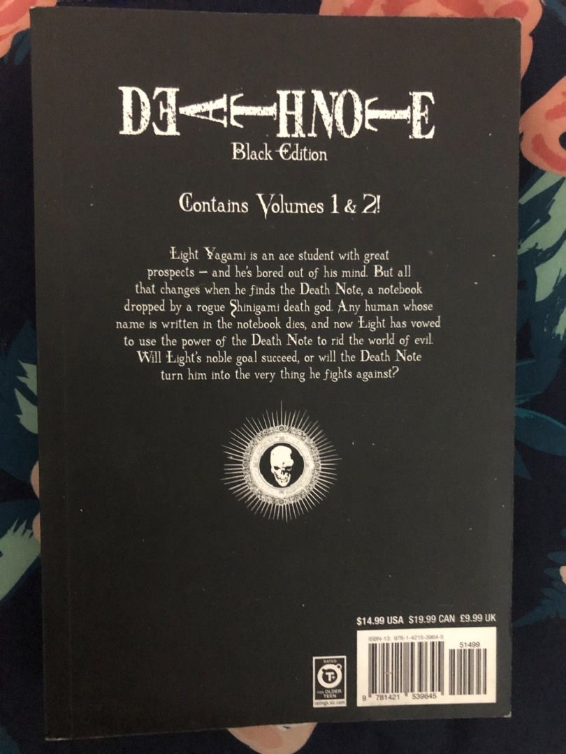 Death Note: Black Edition, Vol. 1 (Paperback) by Tsugumi Ohba, Takeshi ...