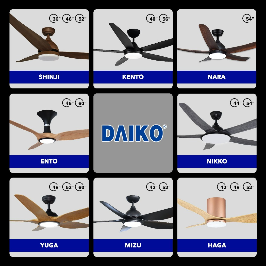 [DELIVERY/INSTALLATION] DC CEILING FAN ( Daiko/ Alpha / KDK / Crestar ...