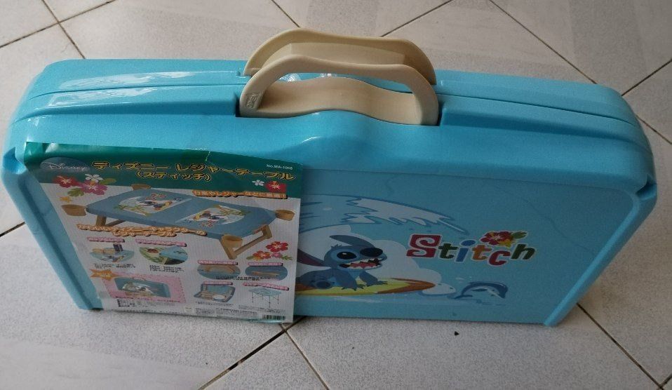Disney Stitch Kids Table Foldable Plastic from Japan, Furniture & Home ...