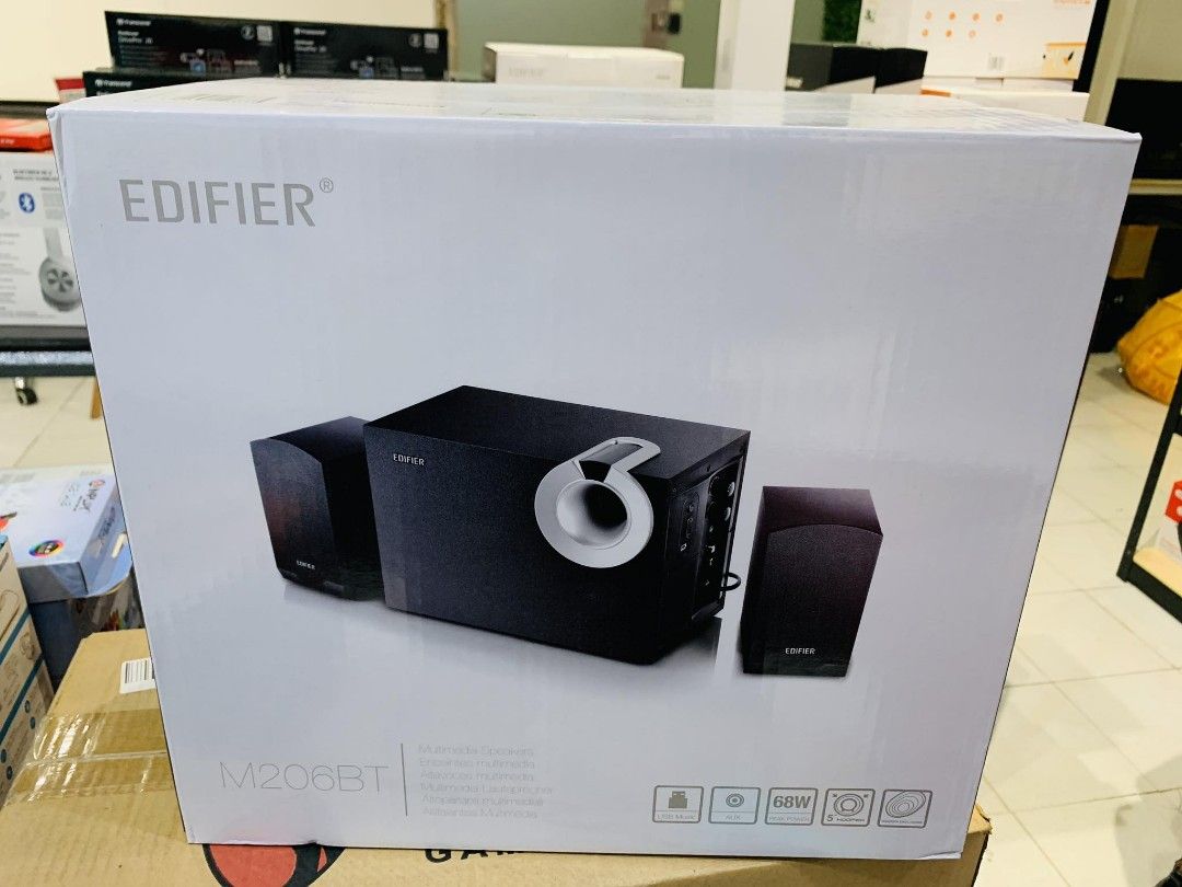 Edifier M206BT Wireless Bluetooth Speaker with Subwoofer Black, Audio ...